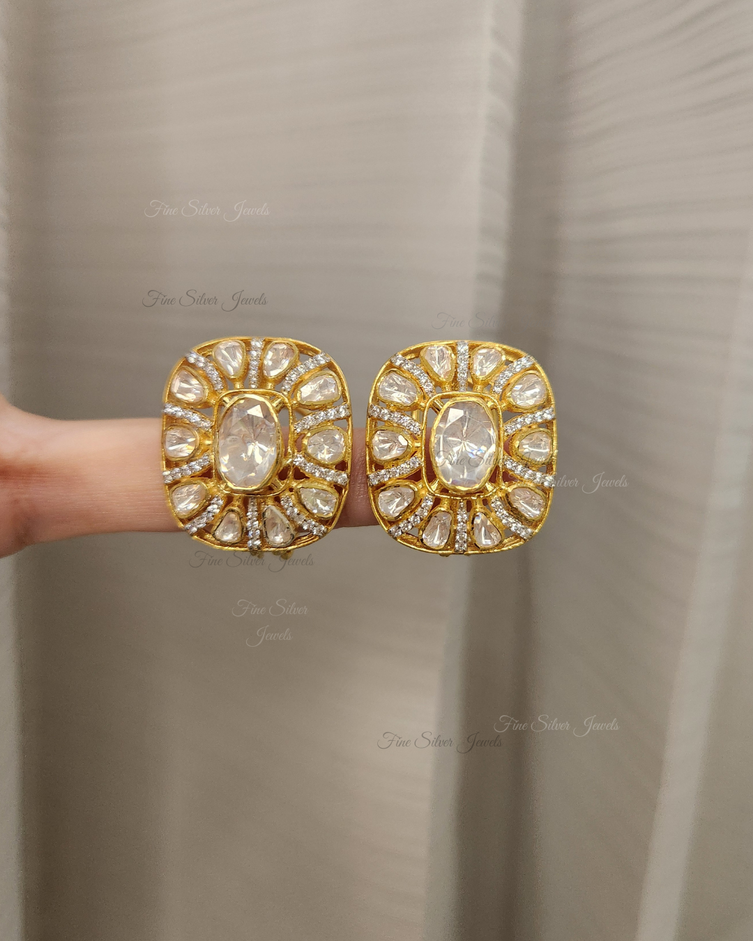 Buy 925 Silver Arina Earring Online in India | Fine Silver Jewels
